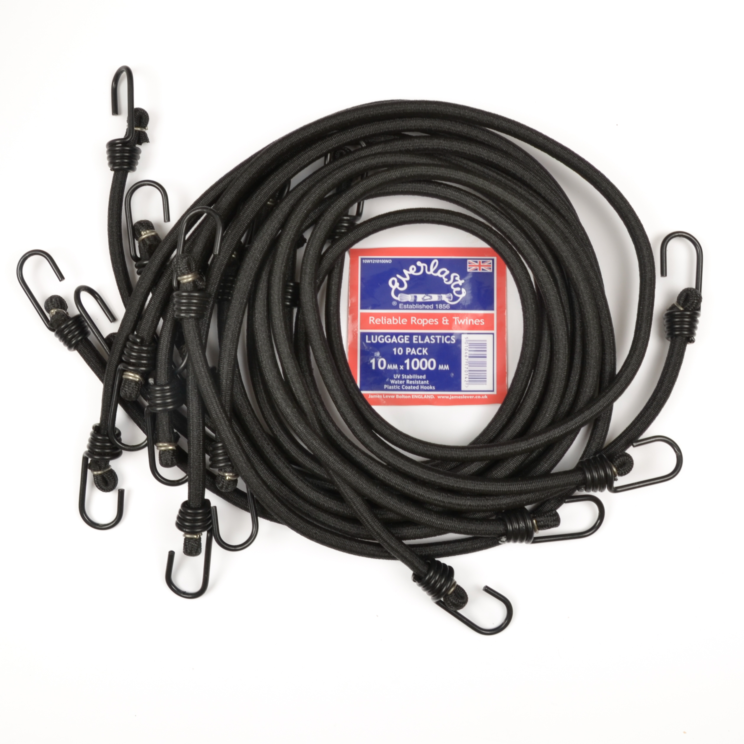 10 X 10mm Luggage Elastics 1000mm | Rope Source