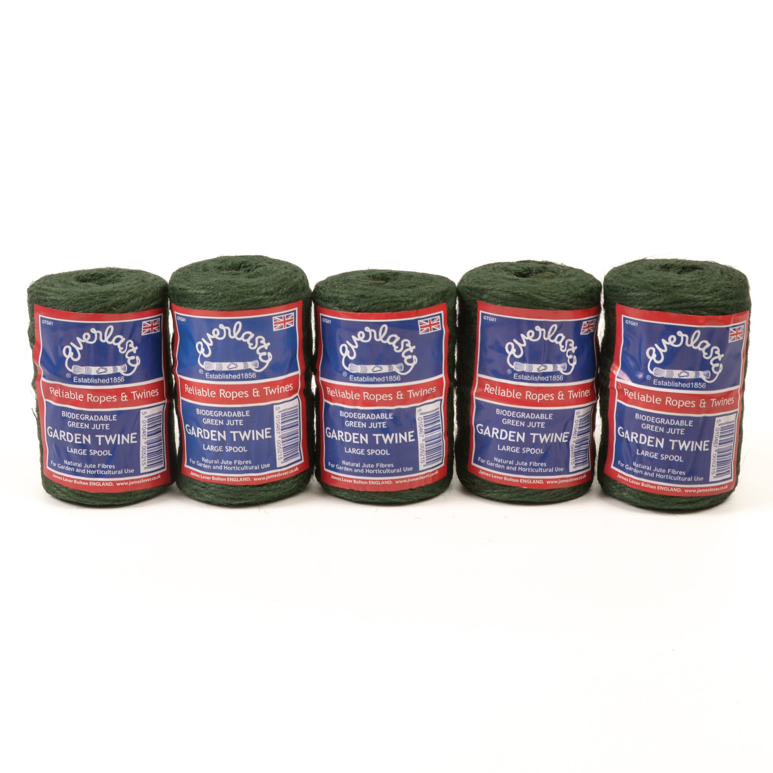 5 Pack Green Jute Garden Twine 180G Spools | Rope Source