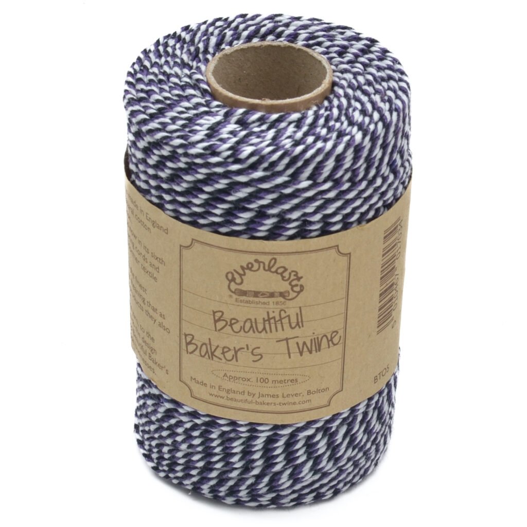 Bakers Twine Violet White And Black | Rope Source