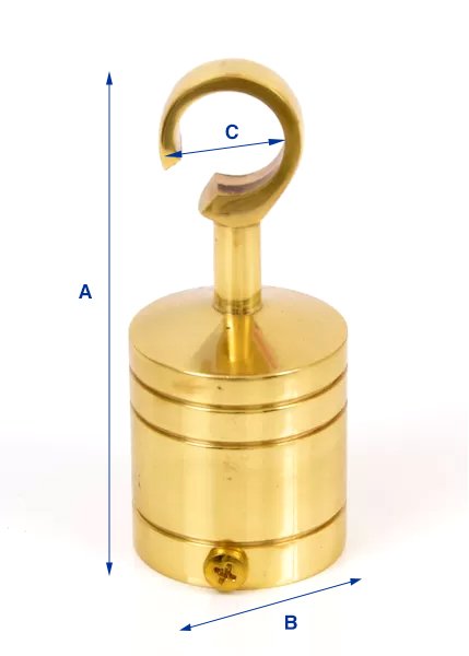 Brass End Hook For 24mm Rope | Rope Source