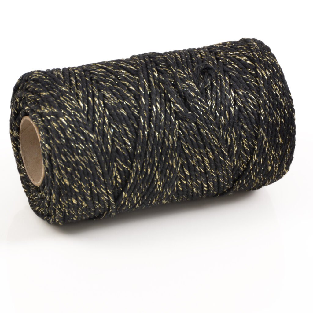 Sparkle Bakers Twine Black | Rope Source
