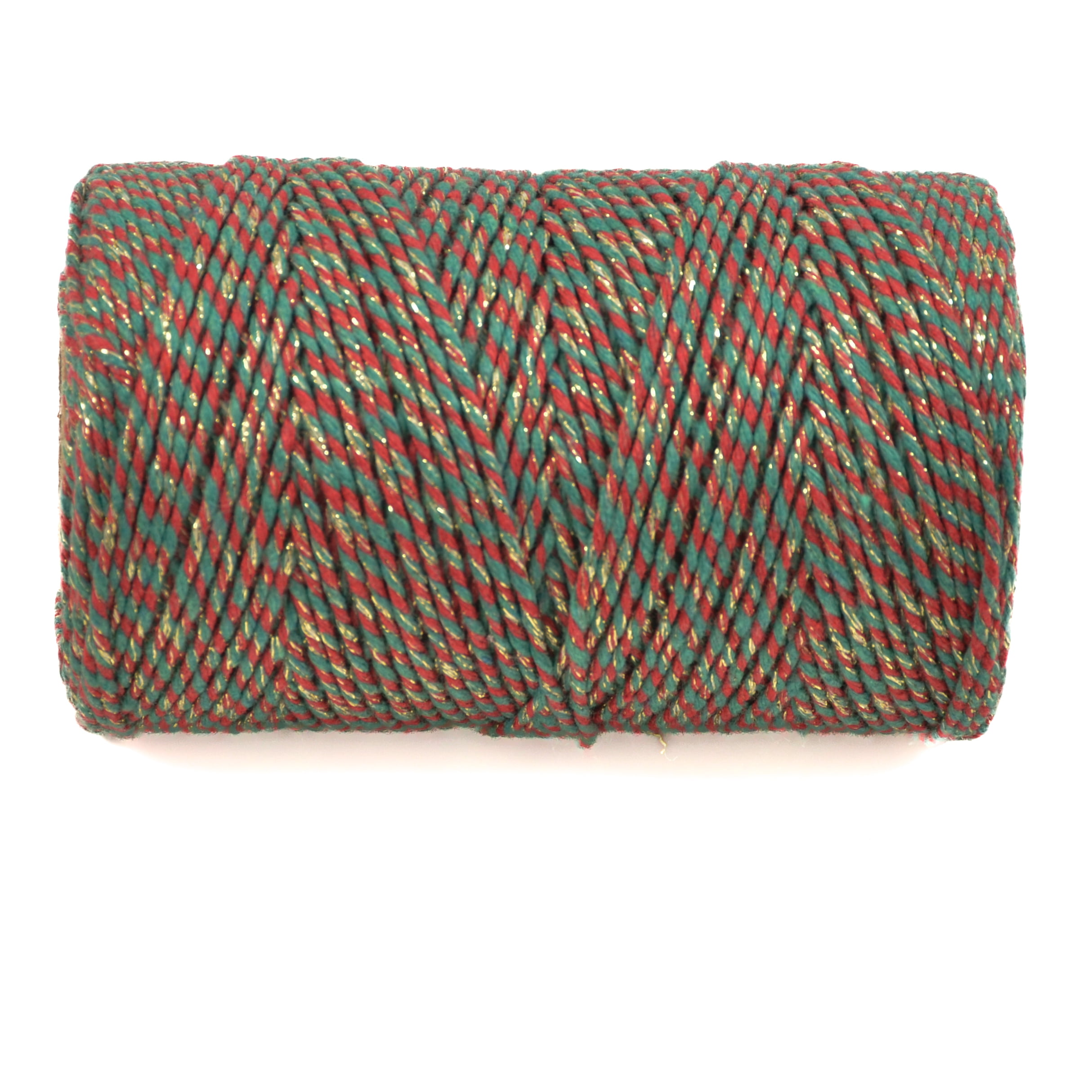 Sparkle Baker's Twine Red Green Gold (Christmas) | Rope Source