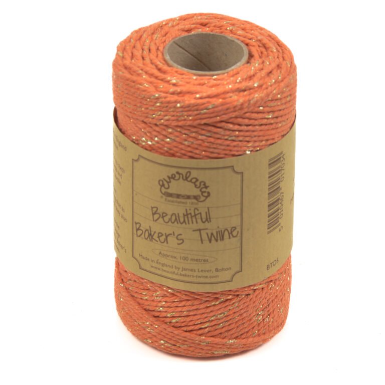 Sparkle Bakers Twine Orange | Rope Source