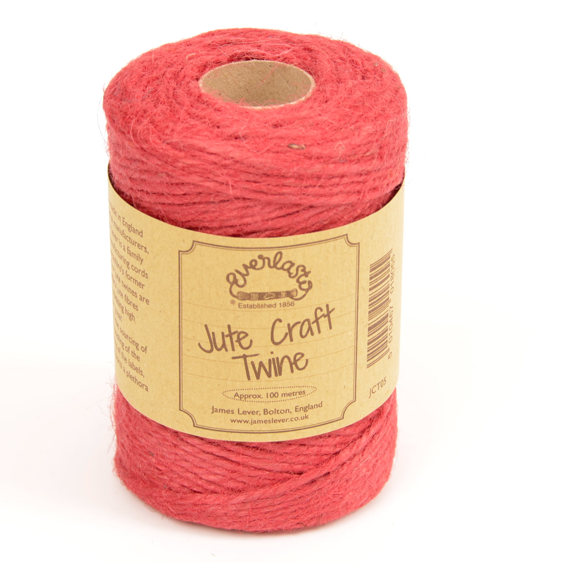 Ruby Red Coloured Jute Twine | Rope Source