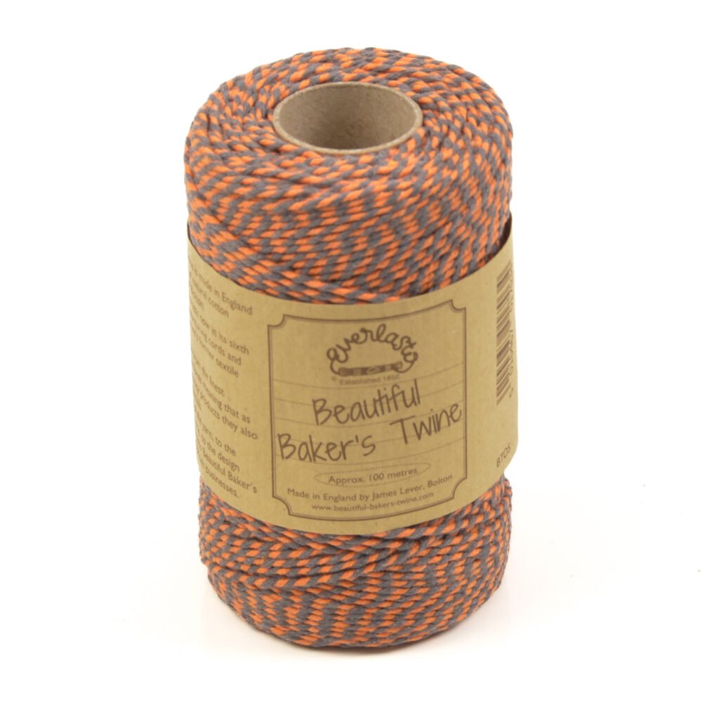 Bakers Twine Orange And Slate | Rope Source